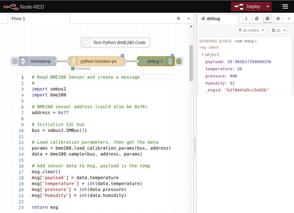 Mix Low Code Node Red With Python