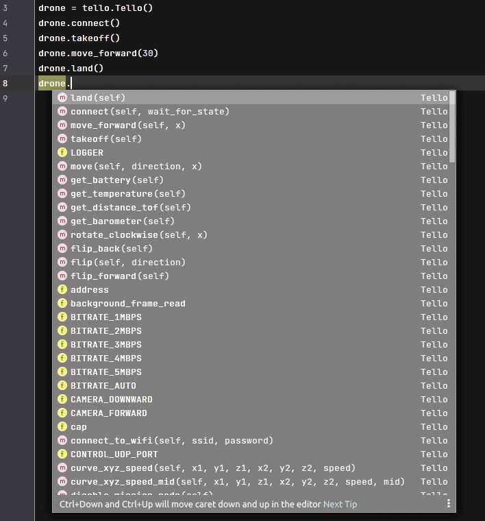 Programming the DJI Ryze Tello Drone with Python